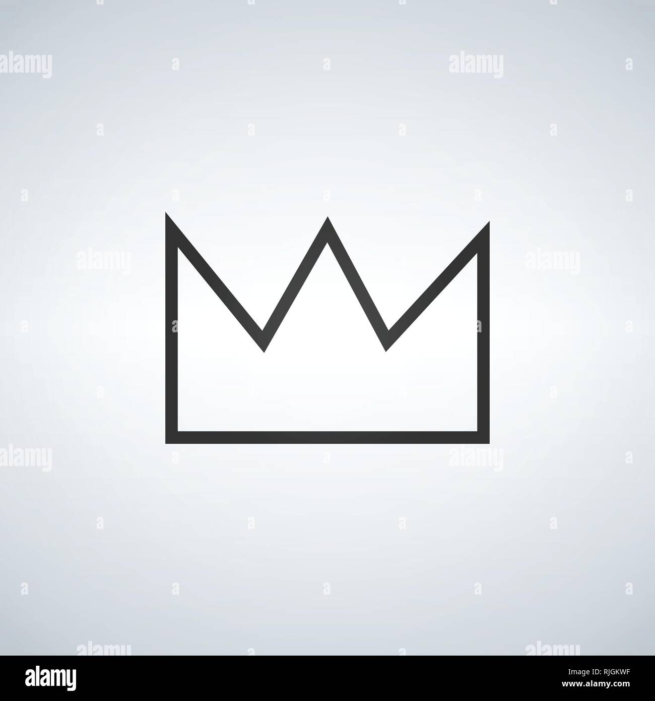 Simple Crown Icon Vector illustration, isolated on white background ...