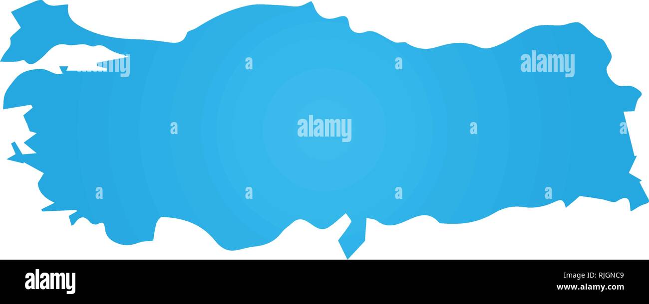 Turkey map simple icon, vector illustration isolated on white ...