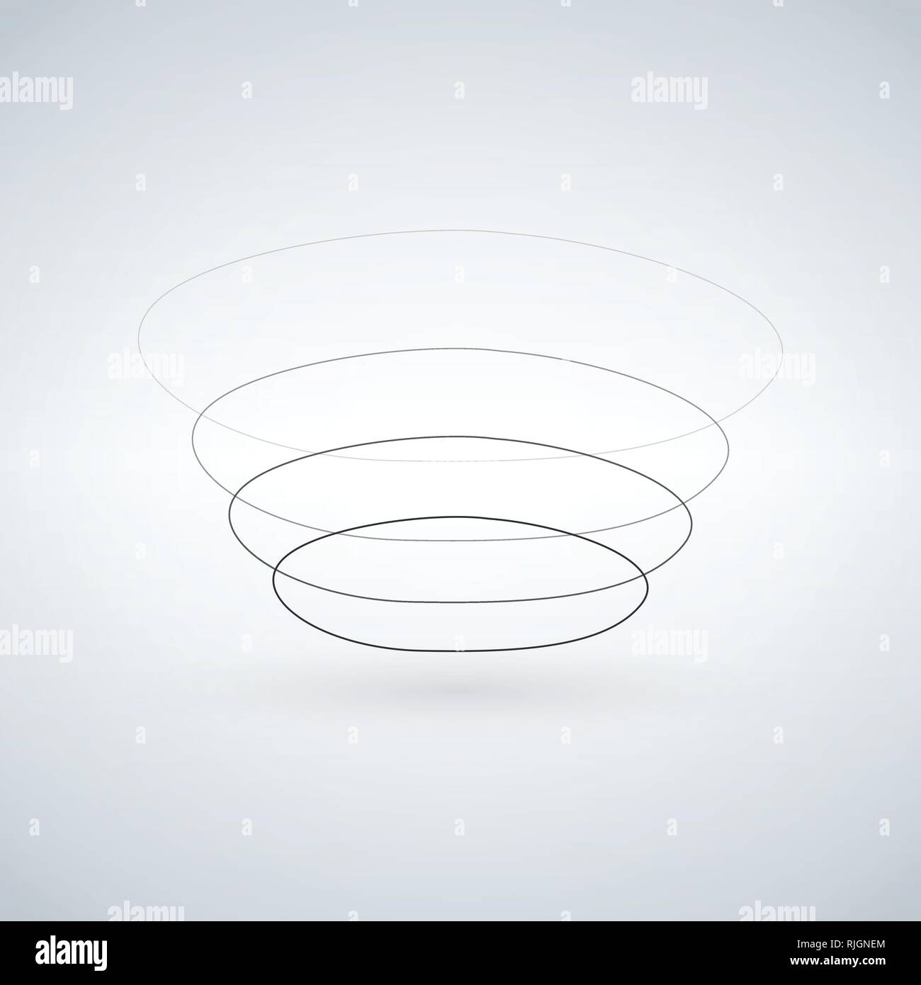 Ultrasonic short burst of sound. Echo or radio wave. Vector ...