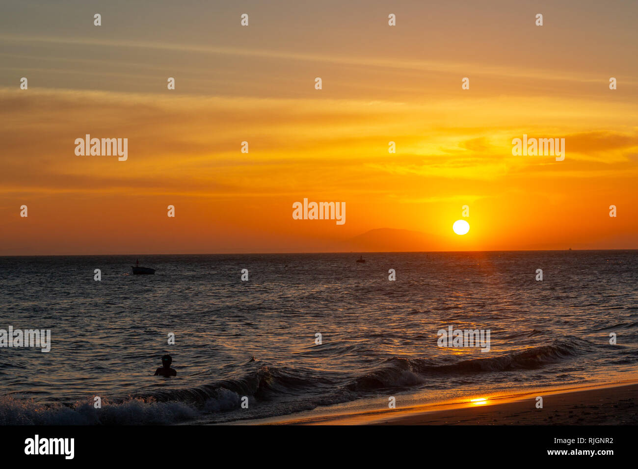 Sunset in Mui Ne beach, Phan Thiet, Southern Vietnam - Asia Stock Photo ...