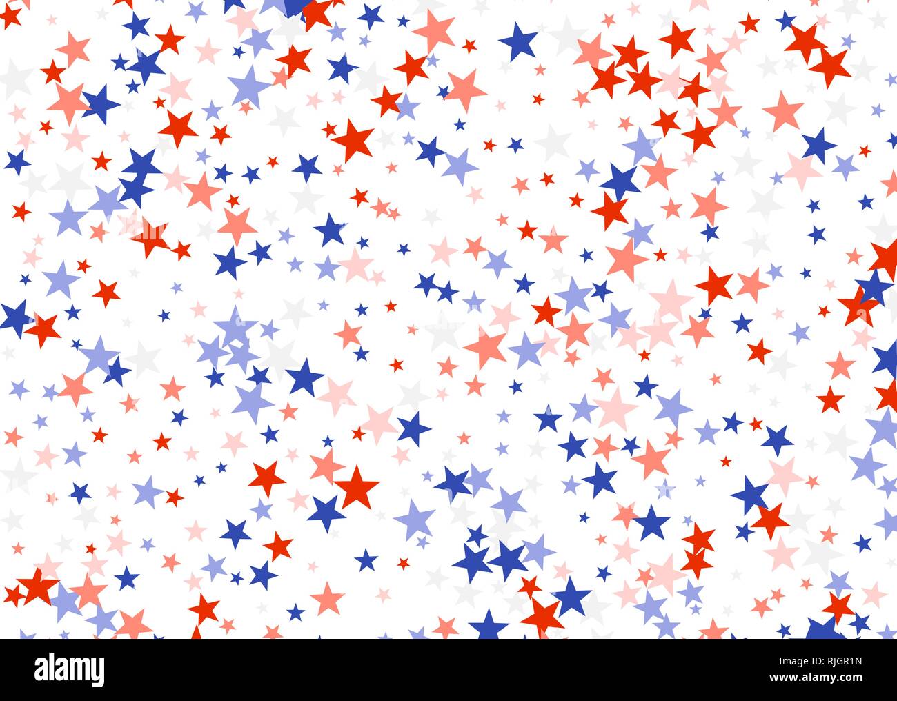 Presidents' Day in USA. Red, blue and white stars. American patriotic ...