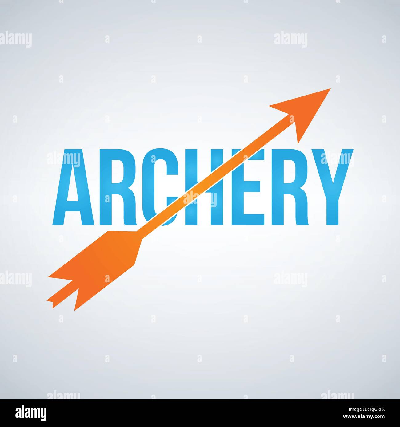 Archery Logo Design Template, vector illustration isolated on white ...