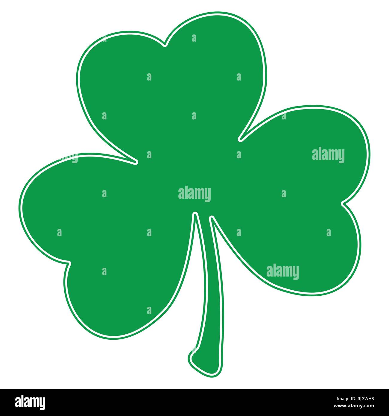 Grunge Clover Leaf Stock Vector Image & Art - Alamy