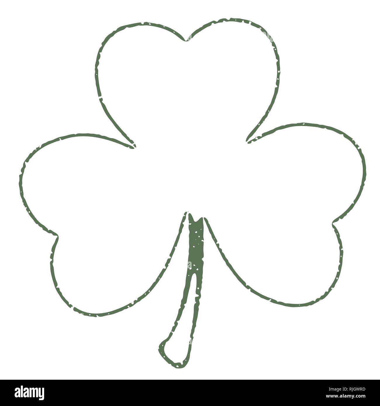 Grunge Clover Leaf Stock Vector Image & Art - Alamy