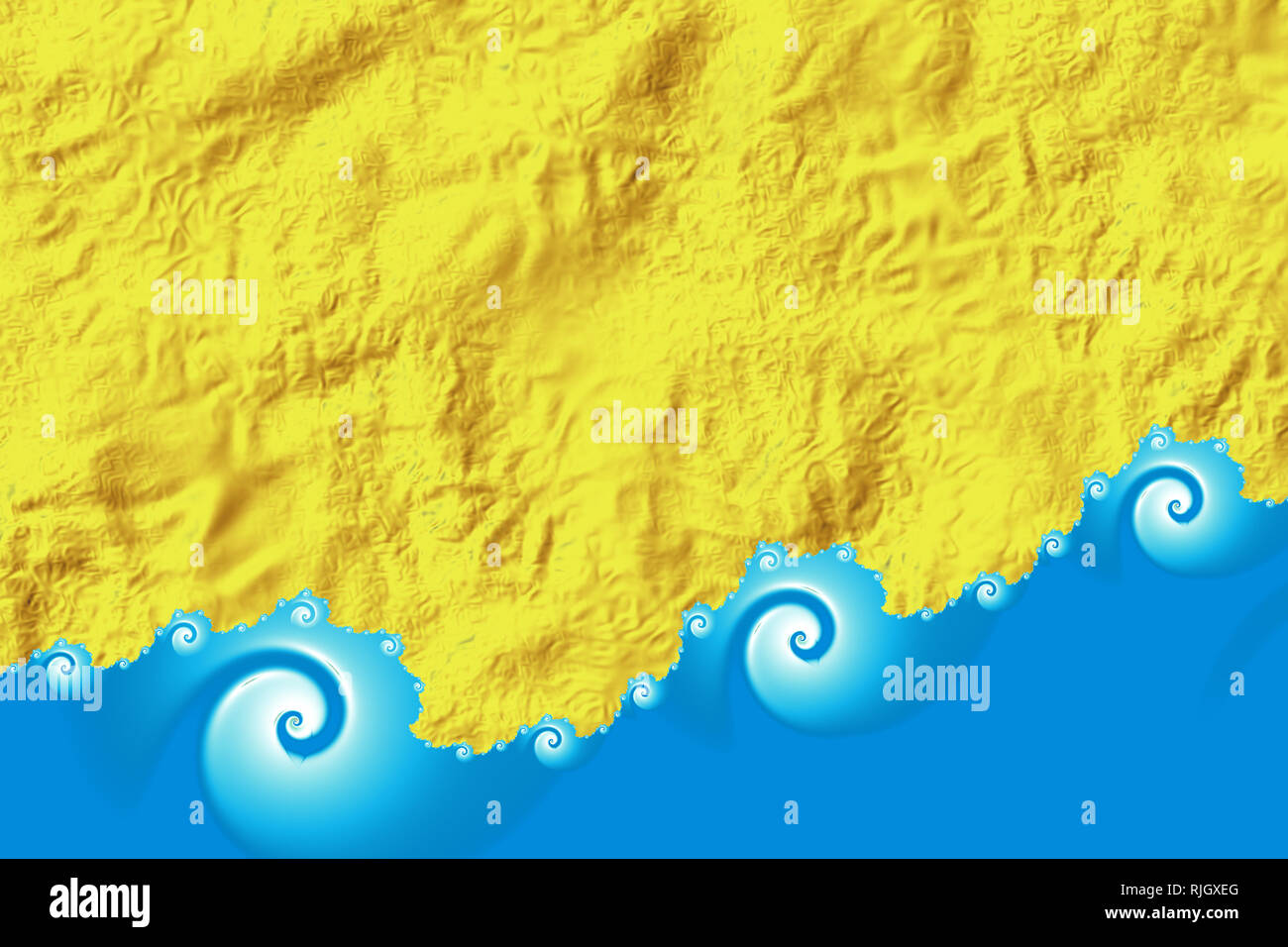 Tidal wave drawing hi-res stock photography and images - Alamy
