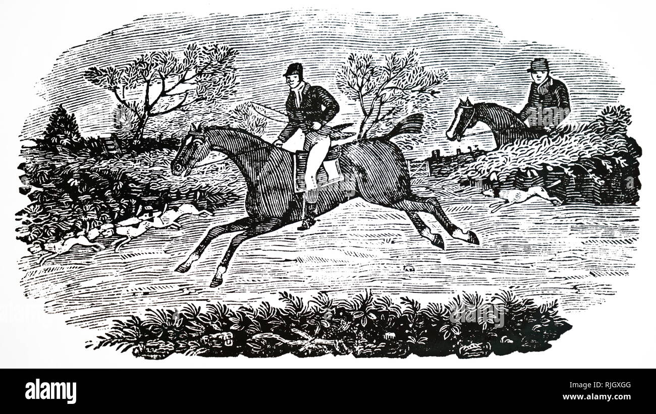 The tailpiece from Thomas and John Bewick's "Select Fables" depicting a ...