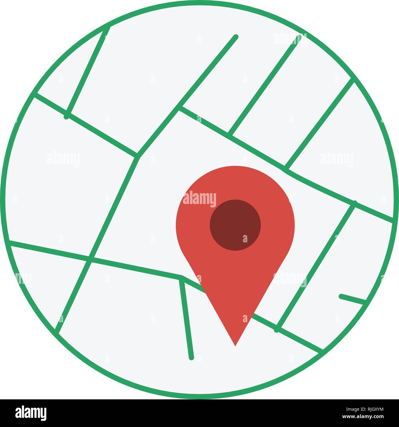 Circle map hi-res stock photography and images - Alamy