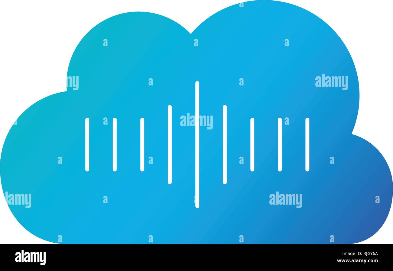 On line Media Streaming, On line Song, Audio Wave. Vector illustration ...