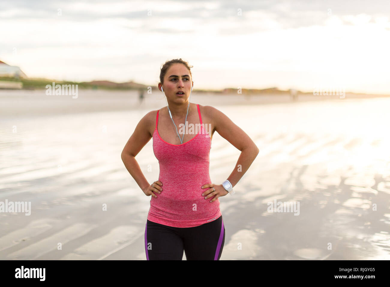 Exhausted runner recovering hi-res stock photography and images - Alamy