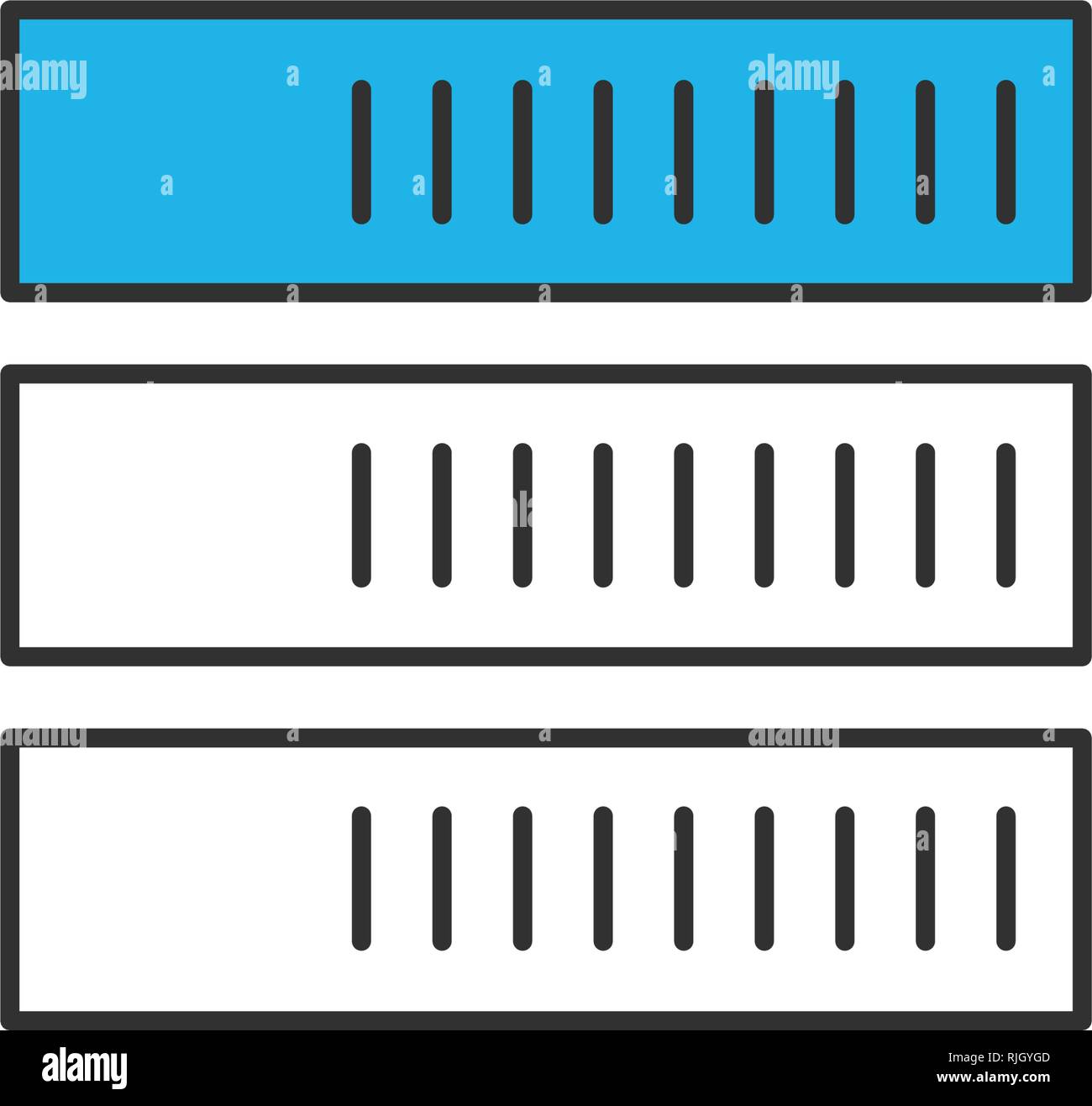 Server, Data, Web Hosting Isolated Flat Web Mobile Icon. Vector ...