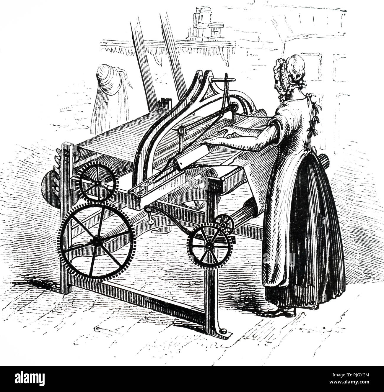 Operating a loom hi-res stock photography and images - Alamy