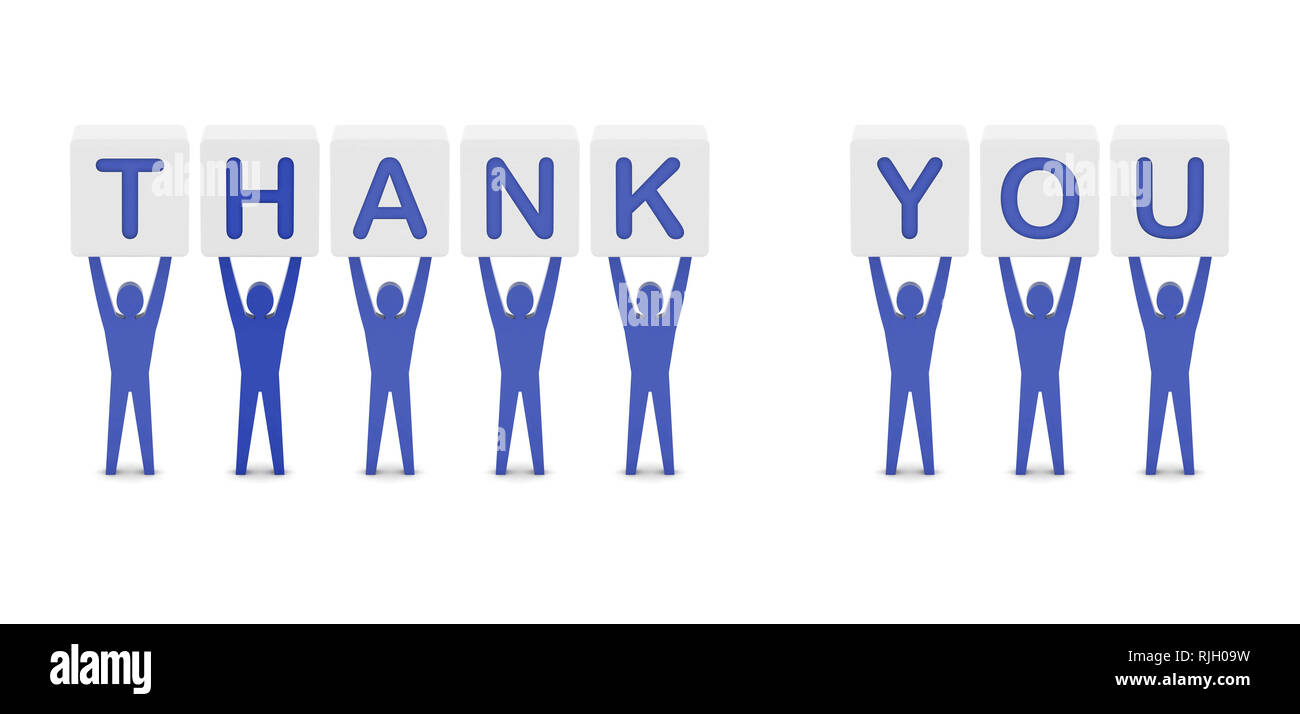 Icon holding thank sign illustration hi-res stock photography and ...