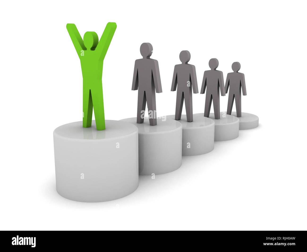 Steps to success. Ladder of success. Concept 3D illustration Stock ...