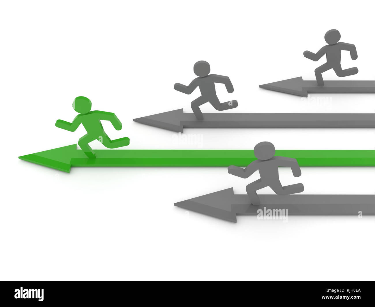 Leader of competition. Concept 3D illustration Stock Photo - Alamy
