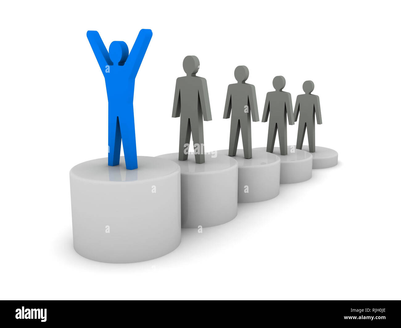 Steps to success. Ladder of success. Concept 3D illustration Stock ...