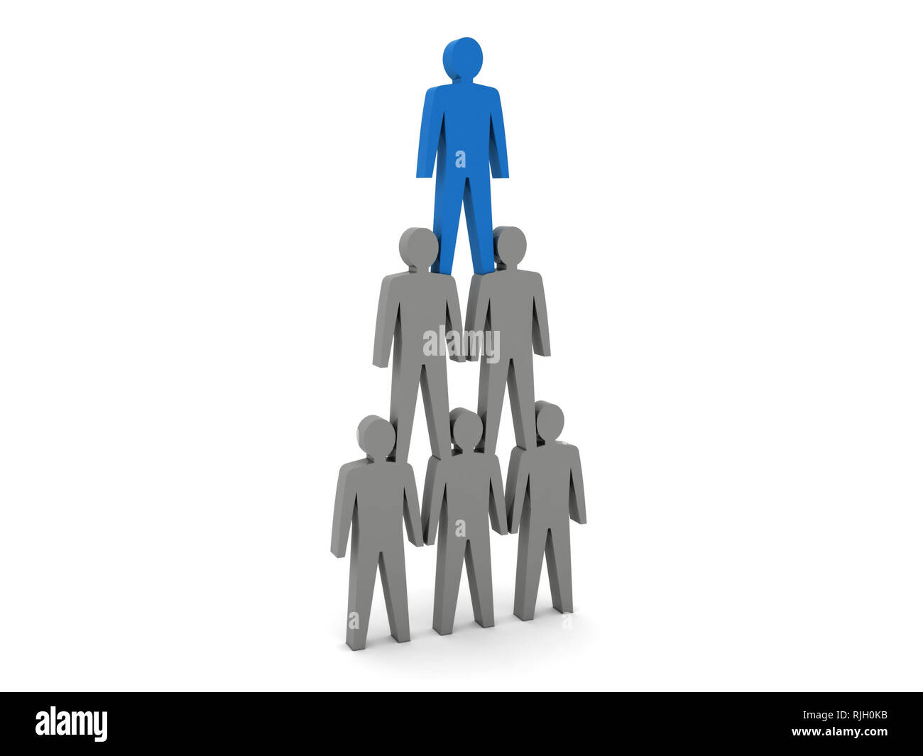 Human pyramid team hierarchy company Cut Out Stock Images & Pictures ...