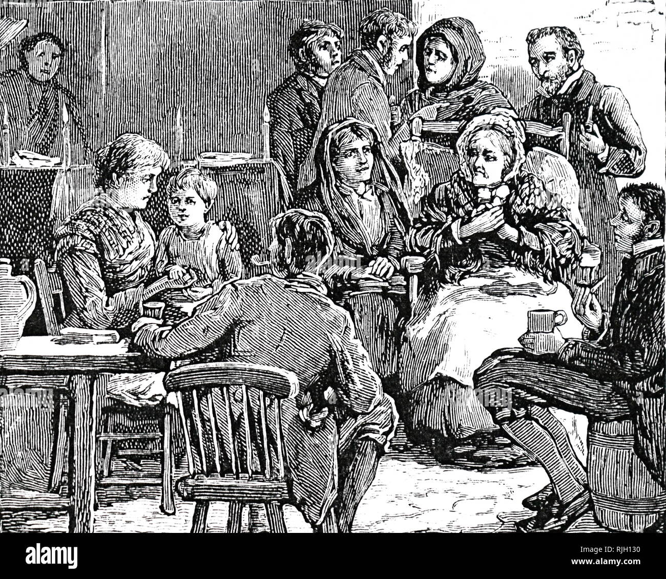 Poverty family 19th century ireland hi-res stock photography and images ...