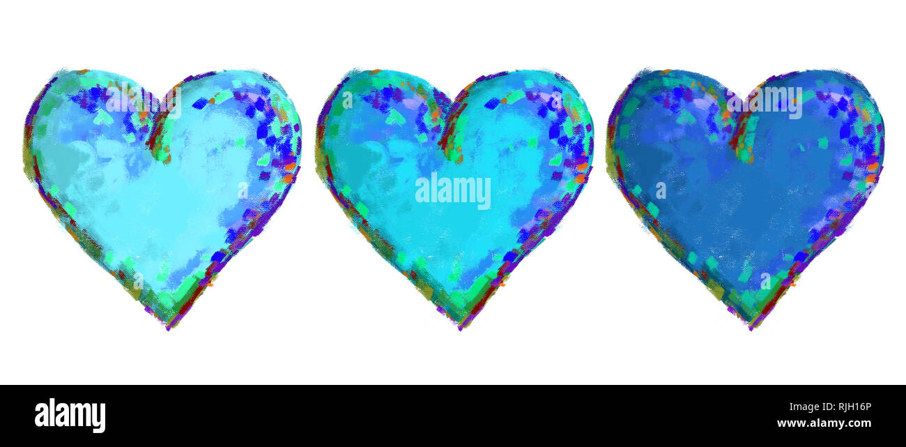 Shades of green blue Cut Out Stock Images & Pictures - Alamy