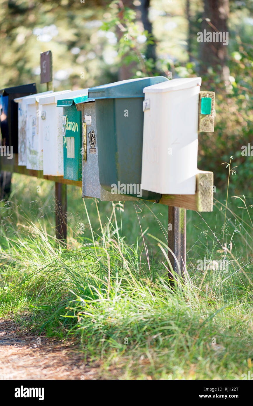 Mailboxes vertical hi-res stock photography and images - Alamy