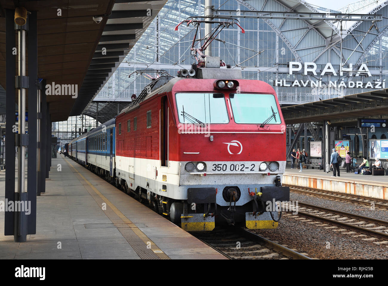 class 380 electric locomotive;prague main station;czech republic Stock ...