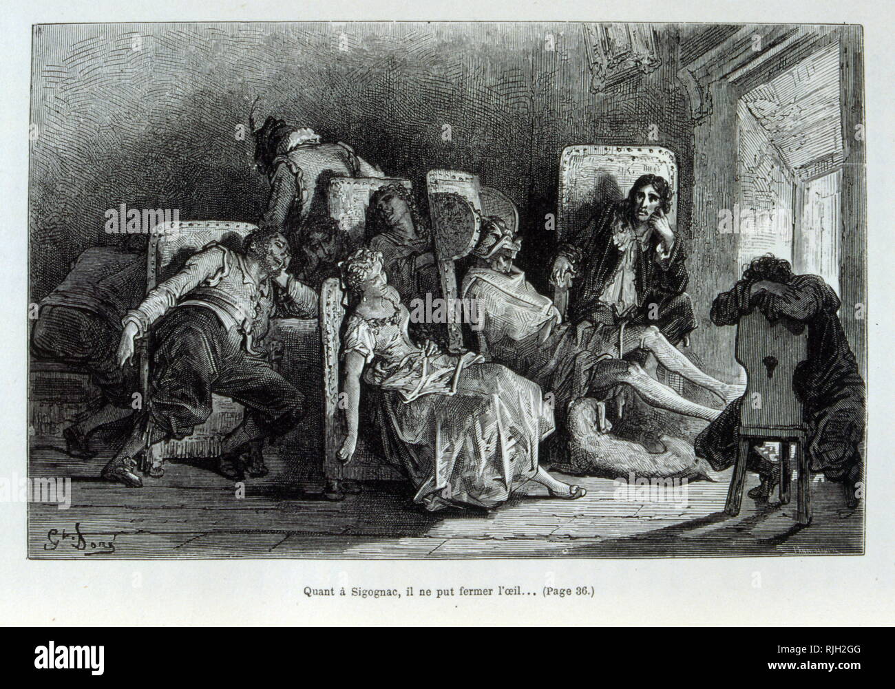 illustration by Dore depicting 'Captain Fracasse' a Character of the ...