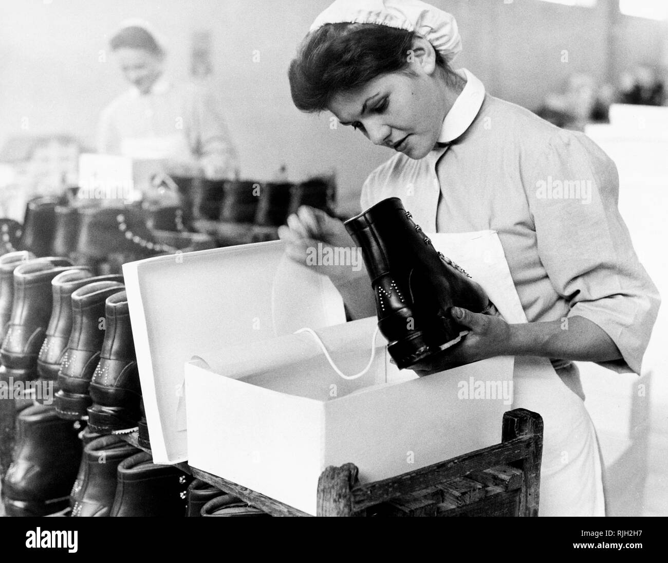 Production control factory Black and White Stock Photos & Images - Alamy