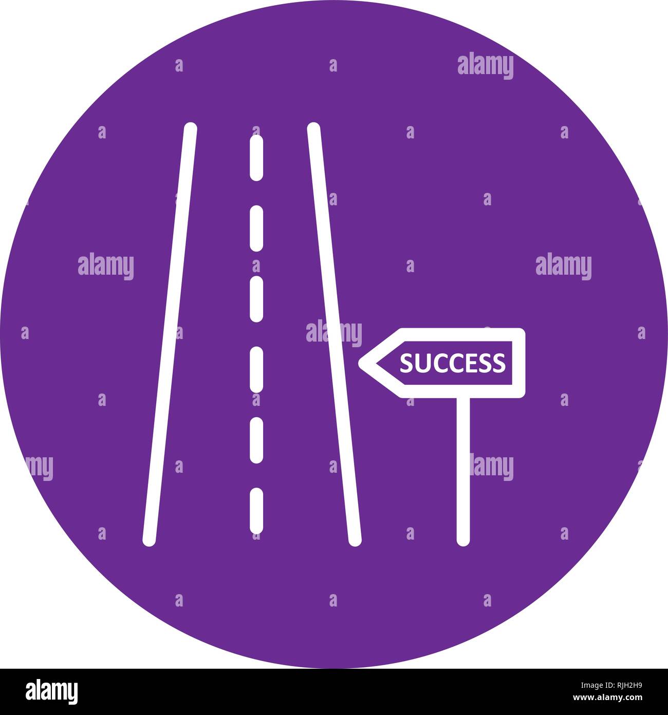 Road to success Vector Icon Sign Icon Vector Illustration For Personal ...