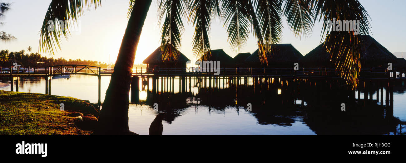 Over the Water Rooms at Resort Stock Photo - Alamy