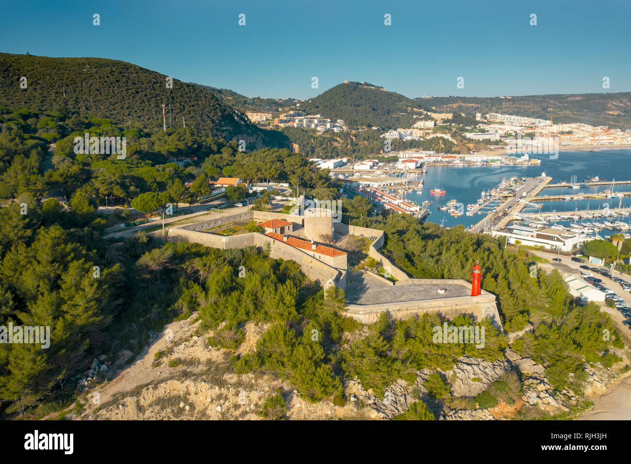 Aerial view sunset tropical bay hi-res stock photography and images - Alamy