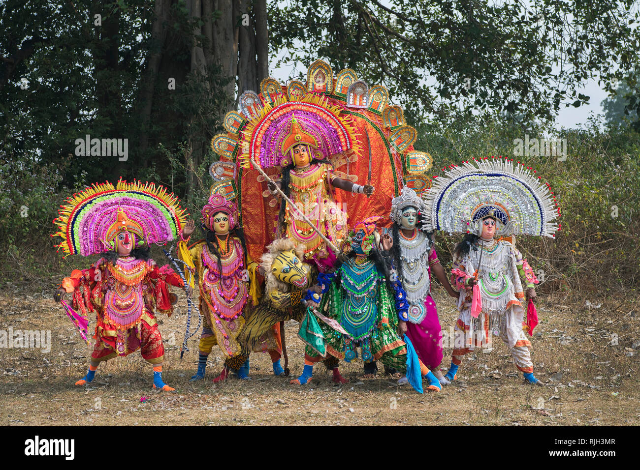 Chhau dance hi-res stock photography and images - Alamy