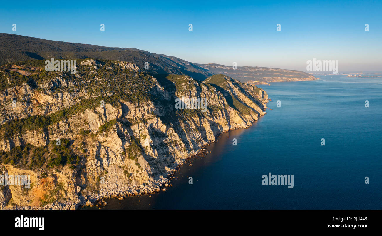 Aerial shot coastal cliffs hi-res stock photography and images - Alamy
