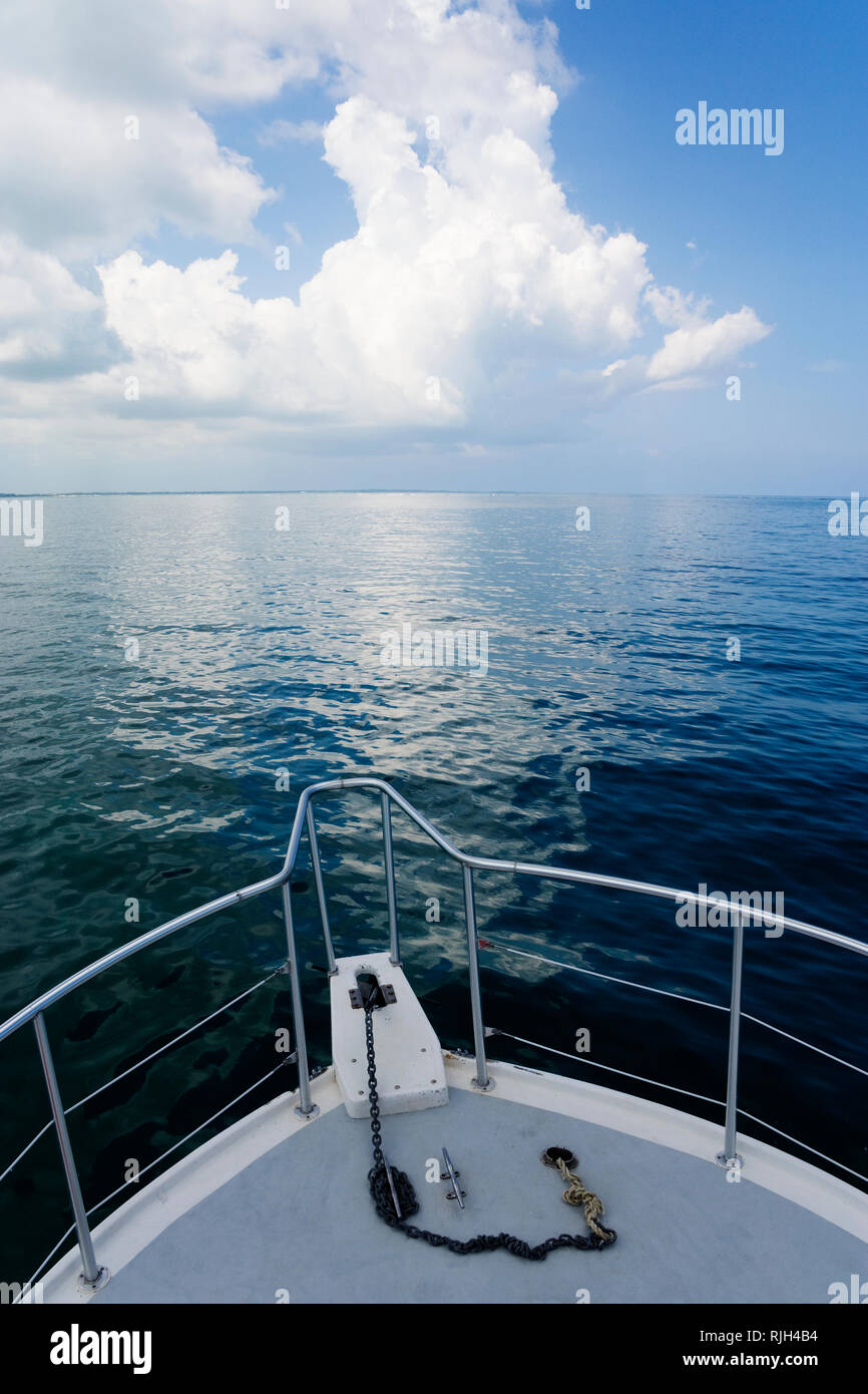 View of Ocean from Boat Stock Photo - Alamy
