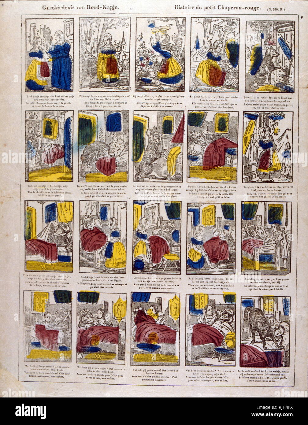 Red Riding Hood; a series of 'Epinal images created by Imagerie ...