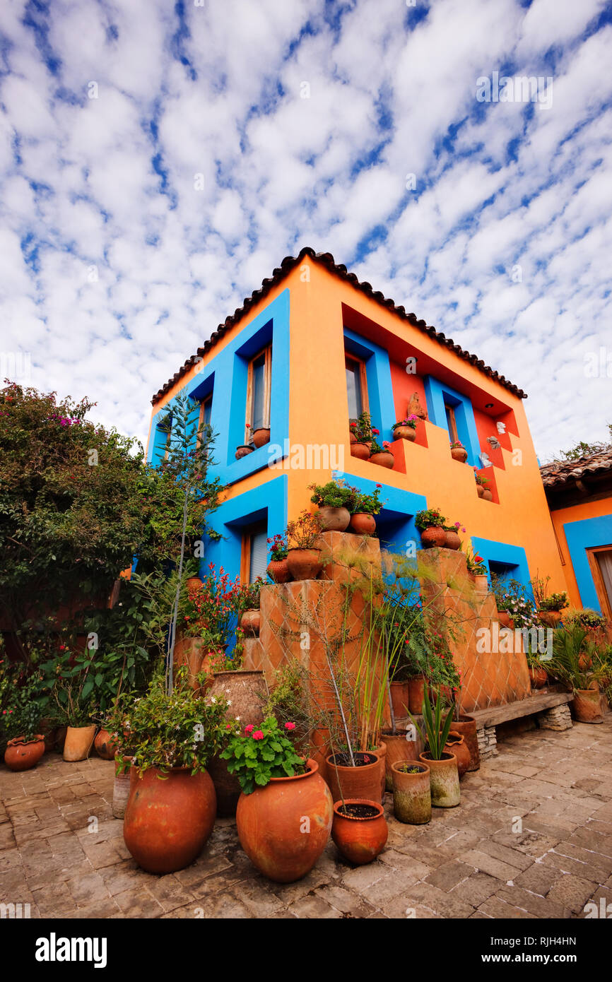 Interior Courtyard of a Hotel Stock Photo - Alamy
