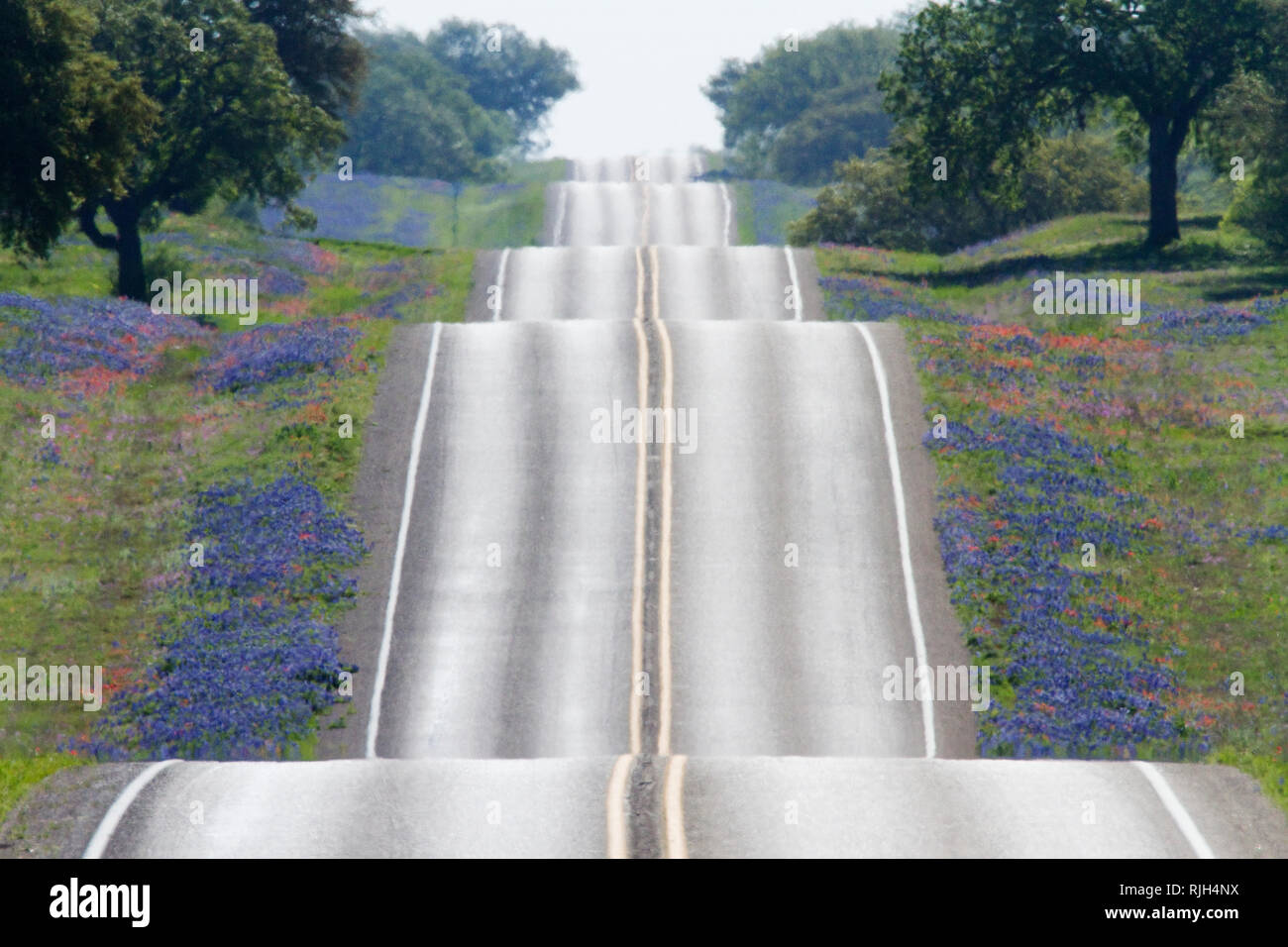 Scenic Country Road Stock Photo - Alamy