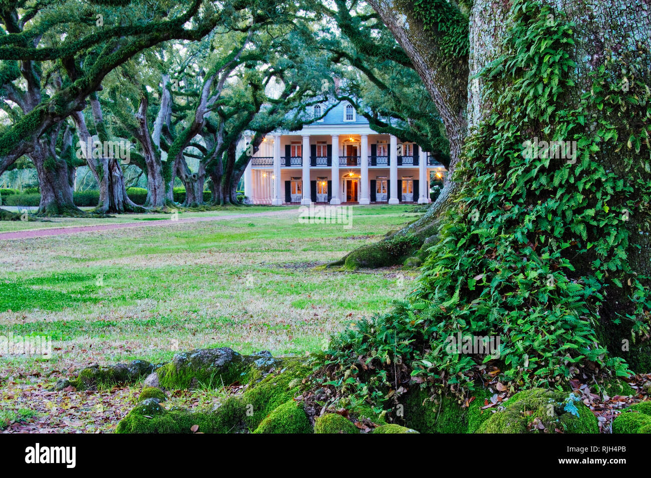 Southern Manor Home Stock Photo - Alamy