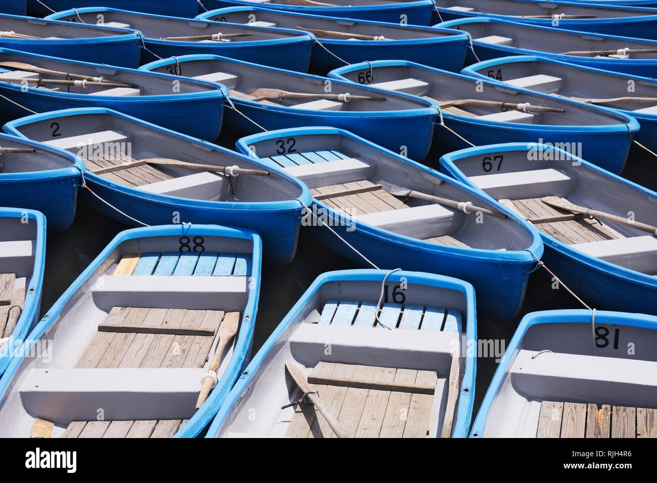 Tethered row boats hi-res stock photography and images - Alamy