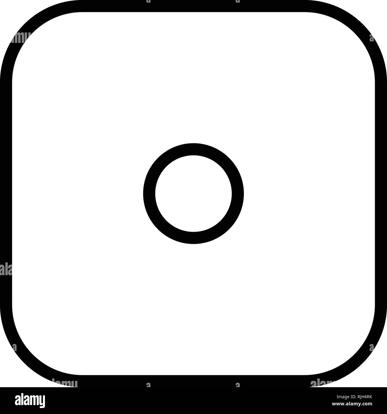 Dice One Vector Icon Sign Icon Vector Illustration For Personal And ...