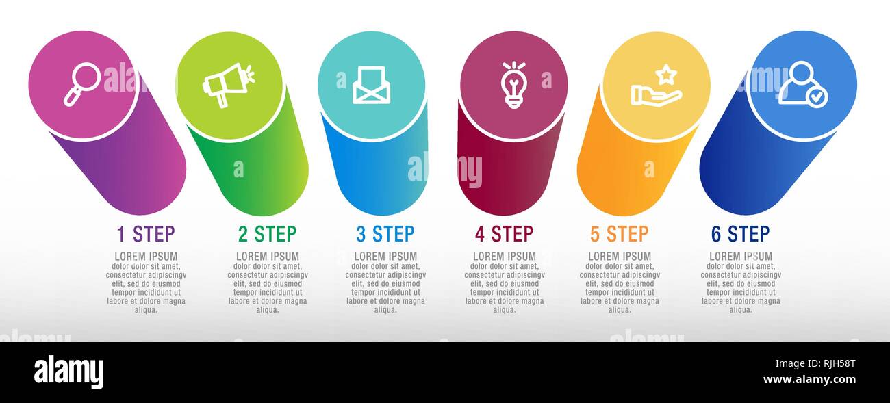 Modern vector illustration 3D data visualization. Infographic circles ...