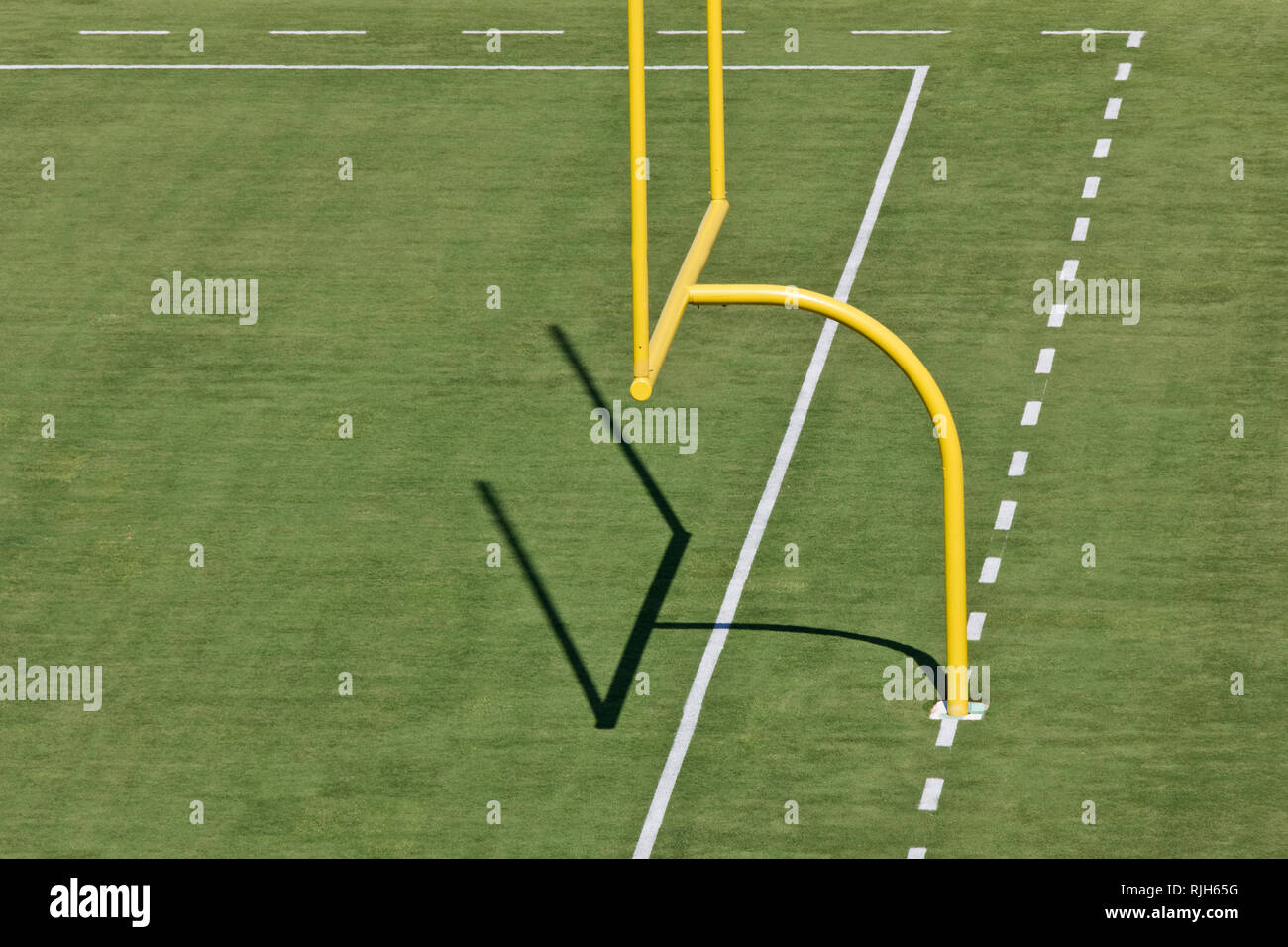 Football Goal Post Stock Photo - Alamy