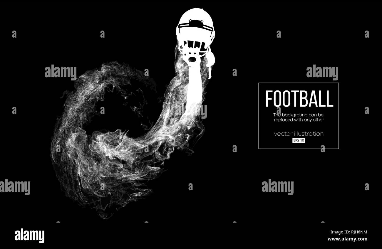 Abstract silhouette of a american football helmet Stock Vector Image ...