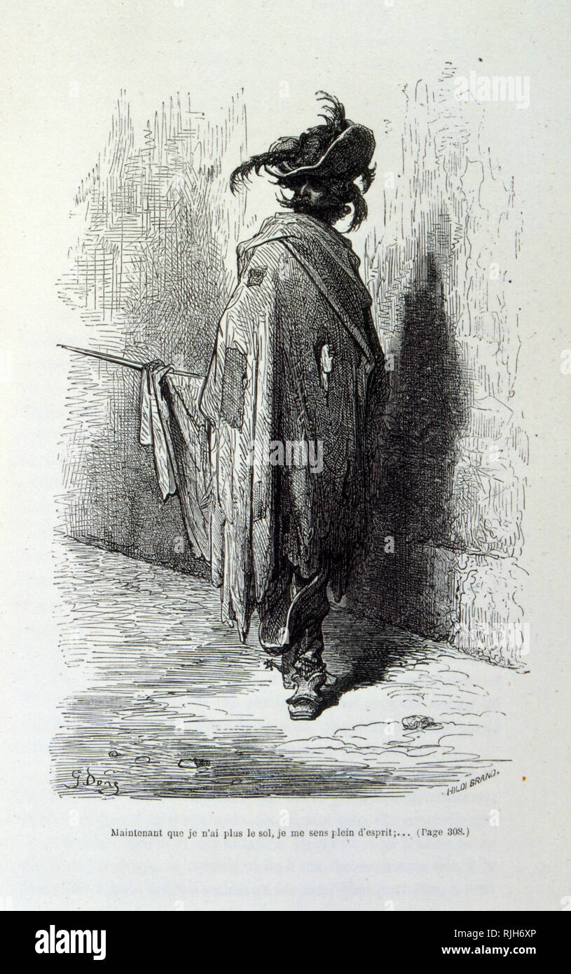illustration by Dore depicting 'Captain Fracasse' a Character of the ...