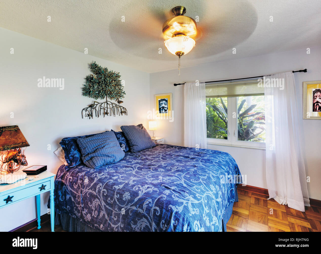 Bed With a Filigree Design Stock Photo - Alamy