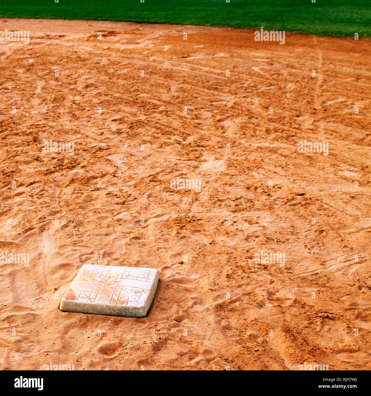 Baseball Field Base Stock Photo - Alamy