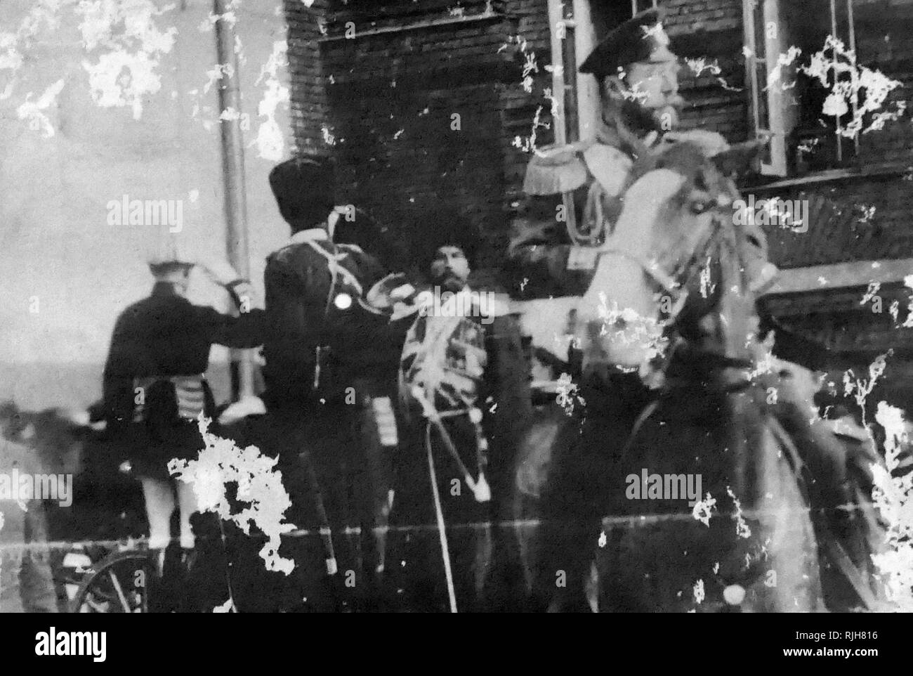 Nicholas ii 1868 1918 tsar of russia from 1894 Black and White Stock ...