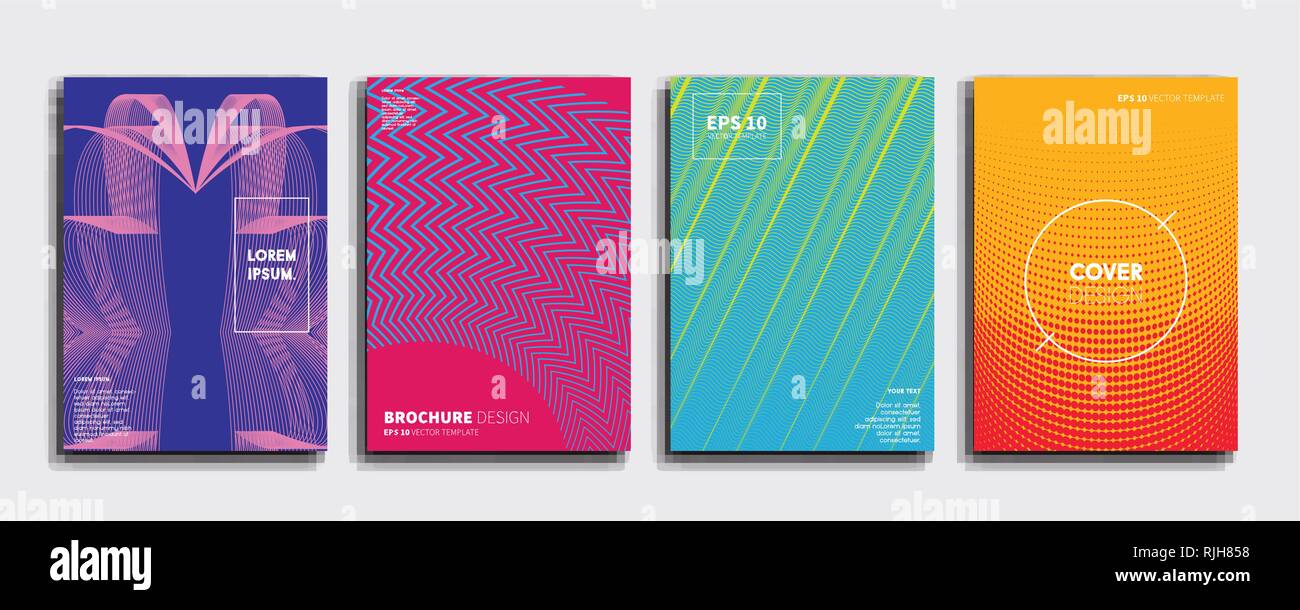 Minimal Vector cover designs. Future Poster template Stock Vector Image ...