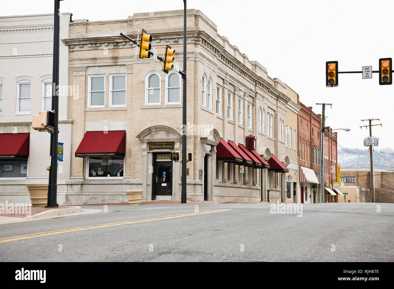 Old Fashioned Main Street Stock Photo - Alamy
