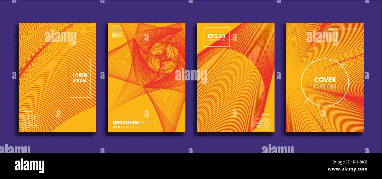 Minimal Vector cover designs. Future Poster template Stock Vector Image ...