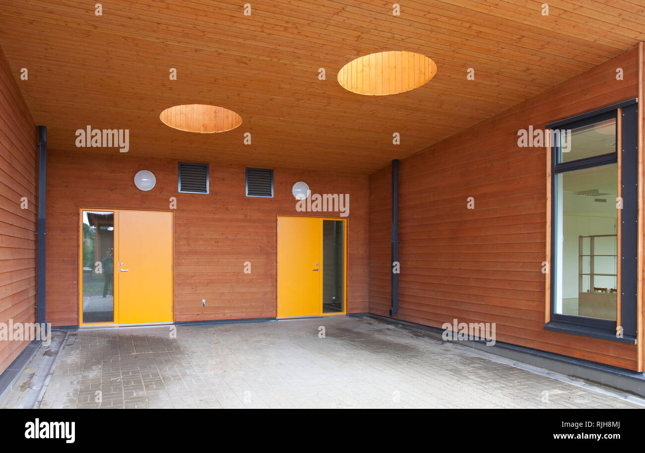 Contemporary School Entrance Stock Photo - Alamy