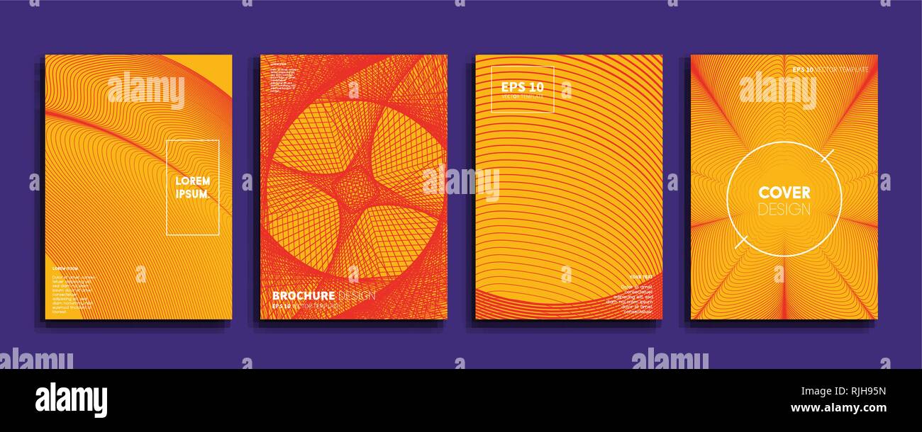 Minimal Vector cover designs. Future Poster template Stock Vector Image ...